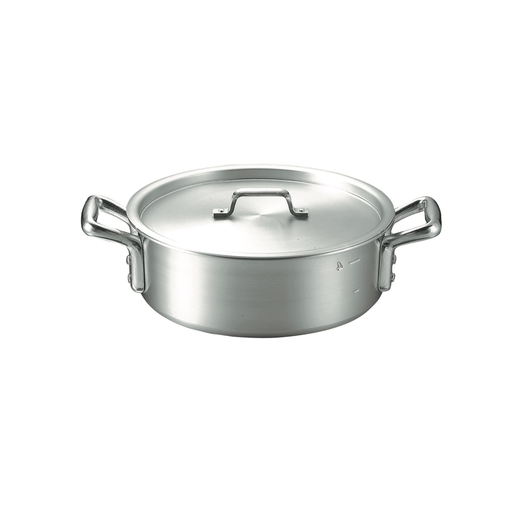 Aluminum outer ring pot with extra-thick bottom and measuring scale ...